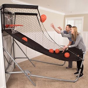 Lifetime 90648 Double Shot Deluxe Indoor Basketball Hoop Arcade Game,Black