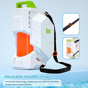 SNAEN Water Blaster with 2.5L High Capacity Backpack Tank Which has Adjustable Straps, Shooting for 30 feet, Space Weapon Toy for Summer Outdoor Activities Suitable for Boys and Girls 3 Years and Over