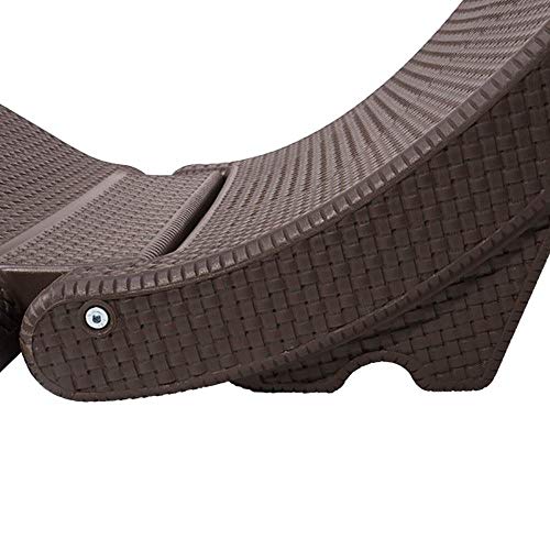 SwimWays 6042376 TerraSol Sonoma All Weather Rattan-Look Low Profile Deck or in-Pool Chaise Lounge Chair Pool Float, Brown (2 Pack)