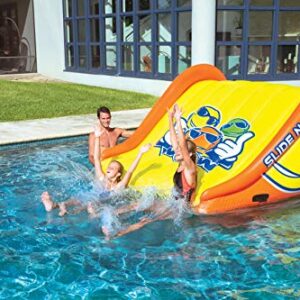 Wow Sports Slide N Smile Slide with 2 Lanes, Giant Floating Water Slide for Adults and Kids