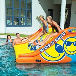 Wow Sports Slide N Smile Slide with 2 Lanes, Giant Floating Water Slide for Adults and Kids