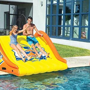 Wow Sports Slide N Smile Slide with 2 Lanes, Giant Floating Water Slide for Adults and Kids