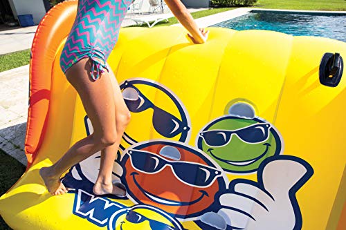 Wow Sports Slide N Smile Slide with 2 Lanes, Giant Floating Water Slide for Adults and Kids