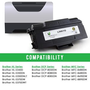 LINKYO Compatible Toner Cartridge Replacement for Brother TN650 TN-650 TN620 (Black, High Yield)