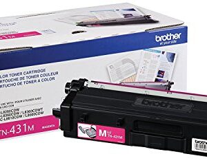 Brother TN-431C TN-431M TN-431Y DCP-L8410 HL-L8260 L8360 MFC-L8610 L8690 L8900 Toner Cartridge Set (Cyan Magenta Yellow, 3-Pack) in Retail Packaging