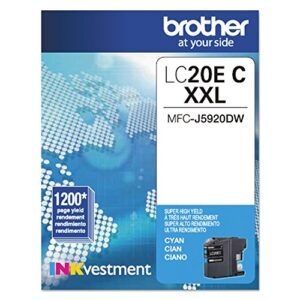 brother lc20ec super high yield cyan ink cartridge