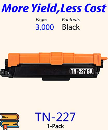 (1-Pack, Black) ColorPrint Compatible TN227 Toner Cartridge Replacement for Brother TN-227 TN227BK TN223BK Used for HL-L3210CW HL L3230CDW L3270CDW L3290CDW MFC-L3710CW MFC L3750CDW L3770CDW Printer