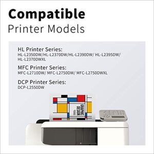 LemeroUexpect Compatible Toner Cartridge and Drum Replacement for Brother TN760 TN-760 TN730 DR-730 for MFC-L2710DW HL-L2370DW HL-L2350DW DCP-L2550DW MFC-L2750DW Printer (2 Toner+1 Drum, 3-Pack)