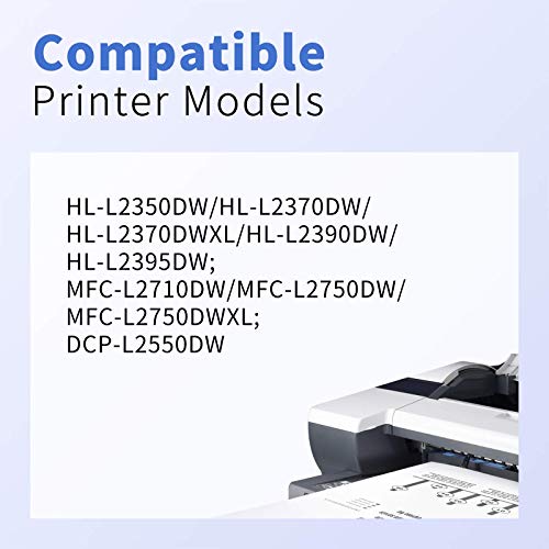 myCartridge PHOEVER TN-760 Compatible Toner Cartridge Replacement for Brother TN760 TN730 for HL-L2325DW HL-L2350DW HL-L2370DW HL-L2390DW HL-L2395DW MFC-L2717DW L2710DW L2750DW DCP-L2550DW (4-Pack)