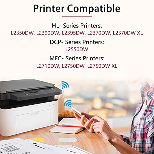 ZRZK TN760 Compatible Toner Cartridge Replacement for Brother TN-760 TN730 to Use with HL-L2350DW, HL-L2390DW, HL-L2395DW, MFC-L2710DW, HL-L2370DW XL, MFC-L2750DW XL Printer (Black, 2 Pack)