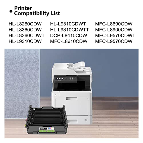 1 Pack Color High Yield DR-431CL Drum Unit : DR431CL (Toner Not Include) Replacement for Brother HL-L8260CDW HL-L9310CDW DCP-L8410CDW MFC-L9570CDW MFC-L8610CDW Printer