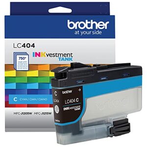 brother genuine lc404c cyan inkvestment tank ink cartridge