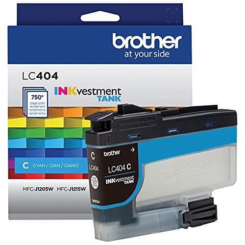 Brother Genuine LC404C Cyan INKvestment Tank Ink Cartridge