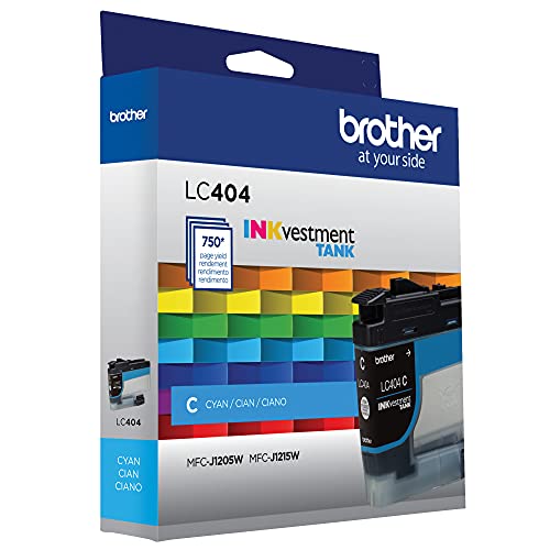 Brother Genuine LC404C Cyan INKvestment Tank Ink Cartridge