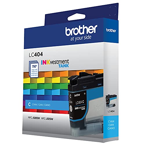 Brother Genuine LC404C Cyan INKvestment Tank Ink Cartridge