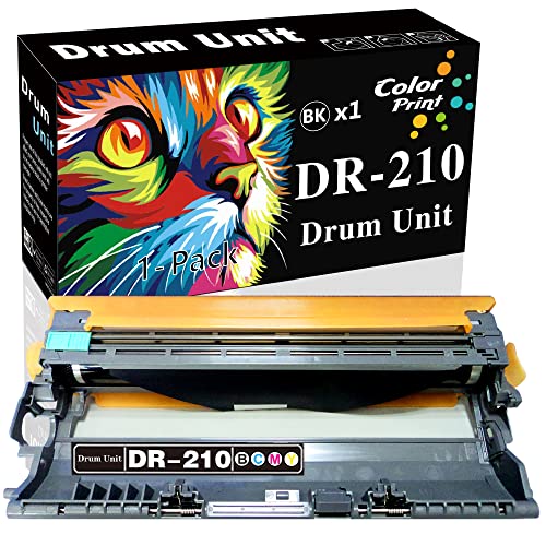 1-Pack ColorPrint Compatible DR210 Drum Unit Replacement for Brother DR210CL DR-210CL DR-210 Imaging Used for TN210 TN-210 Toner MFC-9010CN MFC-9120CN MFC-9320CW HL-3070CW HL-3040CN Laser Printer