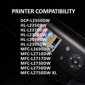 TOINKJET 2-Pack Compatible Replacement for Brother TN760 TN-760 TN-730 TN730 Toner Cartridge to use with DCP-L2550DW MFC-L2710DW L2750DW HL-L2350DW L2370DW L2390DW HL-L2395DW Printers