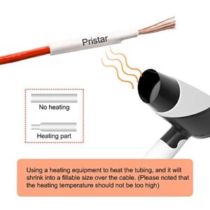 Pristar Compatible Label Tape Replacement for Brother Heat Shrink Tube 231 11.7mm 0.46" Black on White for Brother Label Maker PT-E300 PT-H300 PT-E500 PT-E550W PT-P750WVP PTE800W, 3-Pack