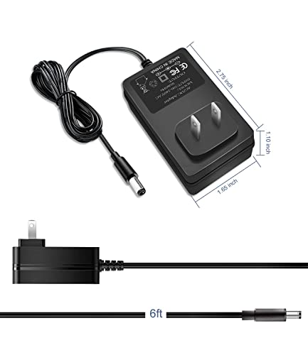 9V AC DC Adapter for Brother P-Touch PT-D210 PT-D200 PT-12 PTH110 Label Maker Replacement AD-24 AD-24ES Charger Power Supply Cord Wall Plug Adapter (6ft Cable)