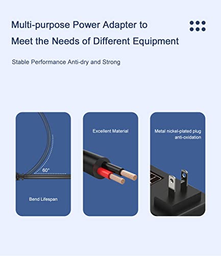 9V AC DC Adapter for Brother P-Touch PT-D210 PT-D200 PT-12 PTH110 Label Maker Replacement AD-24 AD-24ES Charger Power Supply Cord Wall Plug Adapter (6ft Cable)