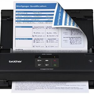 Brother ADS1000W Compact Color Desktop Scanner with Duplex and Wireless Networking,Black