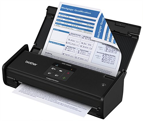 Brother ADS1000W Compact Color Desktop Scanner with Duplex and Wireless Networking,Black