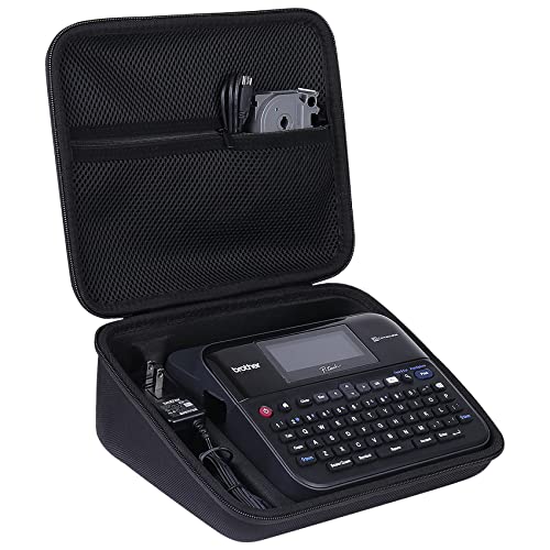 khanka Hard Storage Case Replacement for Brother P-Touch Label Maker PTD600 Labeler/PT- D610BT Business Professional Connected Label Maker, Case Only (Inside Black)