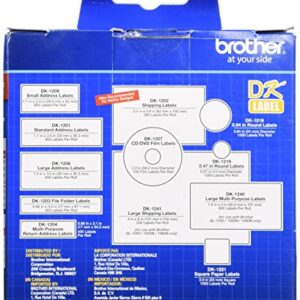 Brother Genuine DK-2210 Continuous Length Black on White Paper Tape for Brother QL Label Printers, 1.1" x 100' (29mm x 30.4M), 1 Roll per Box, DK2210