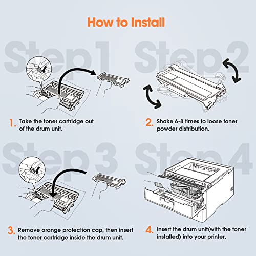 TN760 TN-760 TN730 Toner Cartridge: 2 Pack High Yield Toner Cartridge Replacement for Brother TN760 TN-760 TN730 Toner, Use with HL-L2350DW HL-L2395DW HL-L2390DW HL-L2370DW MFC-L2750DW (Black)