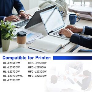 TN730 TN-730 TN 730 Toner: 2 Pack High Yield Black Compatible Toner Cartridge Replacement for Brother MFC-L2710DW HL-L2395DW DCP-L2550DW HL-L2350DW MFC-L2750DW HL-L2395DW Printer Ink