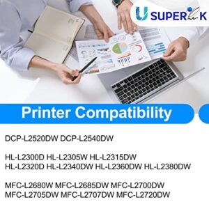 SuperInk Compatible DR630 Drum Unit Replacement for Brother DR630 DR-630 to Use with HL-L2300D HL-L2320D HL-L2340DW HL-L2360DW HL-L2380DW DCP-L2540DW MFC-L2700DW Printer(1 Pack, Black)