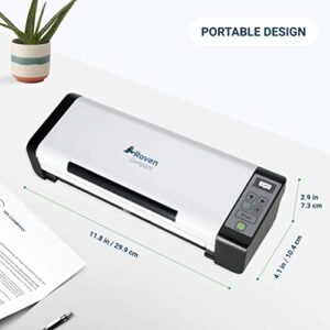 Raven Compact Document Scanner - Wireless Scanning to Mac or Windows PC, Fast Duplex Scan Speeds, Ideal for Home or Office, Includes Raven Desktop Software