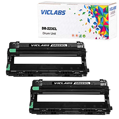 VicLabs Compatible DR223CL Drum Unit Replacement for Brother DR-223CL DR227 Drum for Brother MFC-l3770CDW MFC-l3750CDW MFC-l3710CW HL-l3290CDW HL-l3270CDW HL-l3210CDW HL-L3230CDW Printer(BCMY,2-Pack)