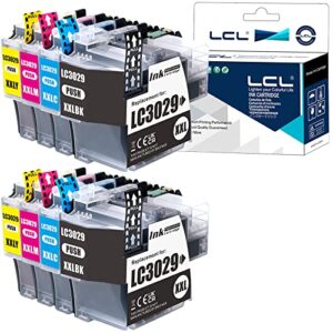 lcl compatible ink cartridge replacement for brother lc3029 xxl lc3029bk lc3029c lc3029m lc3029y high yield mfc-j6535dw j6535dwxl j6935dw j5830dw j5830dwxl j5930dw (8-pack 2bk 2cyan 2m 2y)