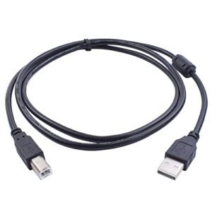 toeasor usb printer cable compatible with brother epson xp-440 xp-430 xp-420 workforce pro wf-3720 wf-2760 canon pixma mx922 mx492 mg3620 hp officejet pro 6978 4630 4650 hp envy printer (black, 5ft)