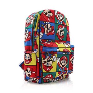 FINEX Super Mario Brother Bros Canvas Casual Daypack with 15 in Laptop Storage Compartment