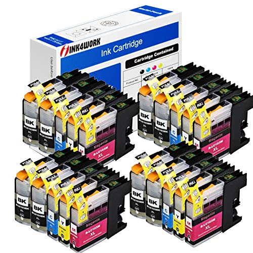 INK4WORK Compatible Ink Replacement for Brother LC103 LC-103 XL to use with MFC-J285DW, MFC-J4310DW, MFC-J4410DW, MFC-J450DW MFC-J4510DW MFC-J470DW MFC-J475DW MFC-J870D, MFC-J875DW (BCMY, 20-Pack)