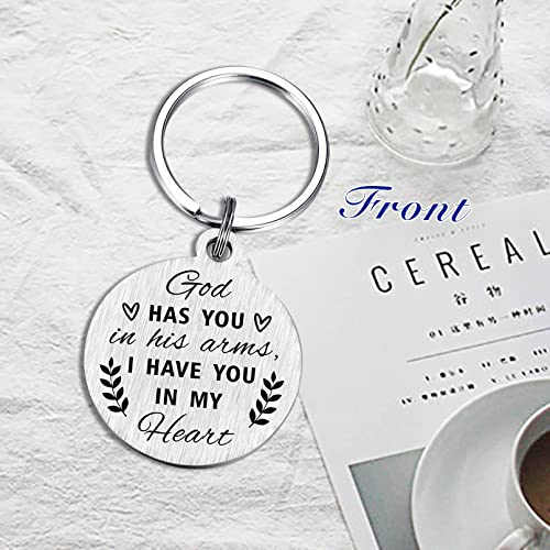 Yobent Memorial Gifts Keychain for Loss of Brother, Brother Memorial Gifts for Men, Personalized Grief Funeral Memory Remembrance Bereavement Sympathy Keychain for Loss of Brother