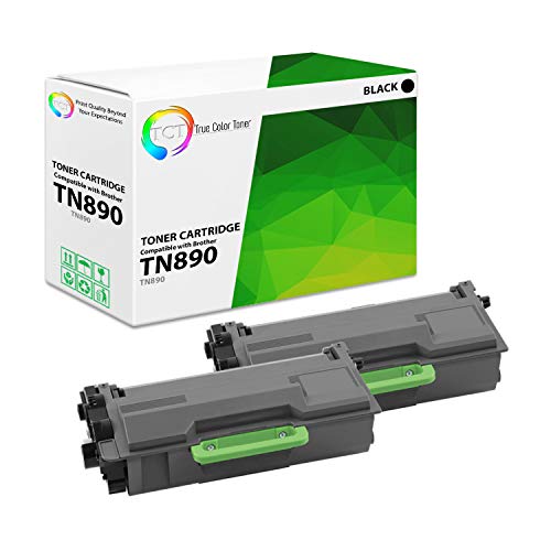 TCT Premium Compatible Toner Cartridge Replacement for Brother TN890 TN-890 Black Ultra High Yield Works with Brother HL-L6400DW L6400DWT L6250DW, MFC-L6900DW L6750DW Printers (15,000 Pages) - 2 Pack