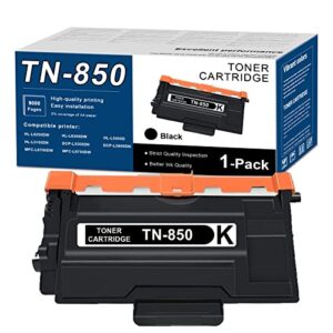 shribbery high yield compatible tn850 toner cartridge replacement for brother dcp-l5500dn dcp-l5600dn mfc-l5700dw hl-l5000d mfc-l5800dw mfc-l5850dw hl-l5100dn printer (black,1-pack)