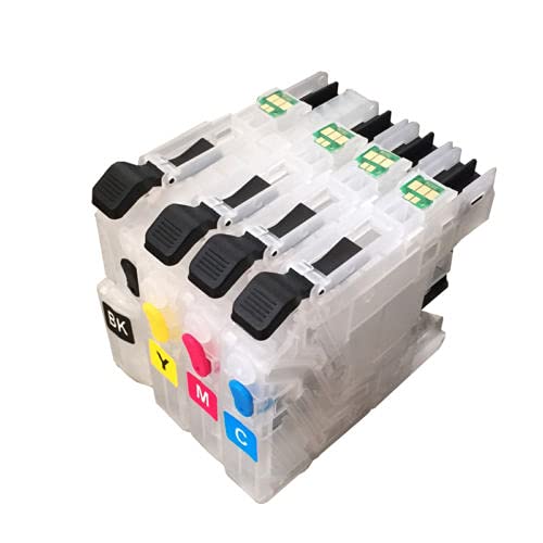 Inkpro Empty Refillable Ink Cartridge LC201 LC203 Compatible for Brother MFC-4320DW J4420DW J4620DW MFC-J460DW J480DW black magenta cyan yellow