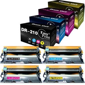 easyprint compatible (4-pack, drum only) dr210cl dr-210cl dr210 drum unit used for hl3040cn 3070cw 9320cw mfc-9010cn 9120cw 9320cw printer