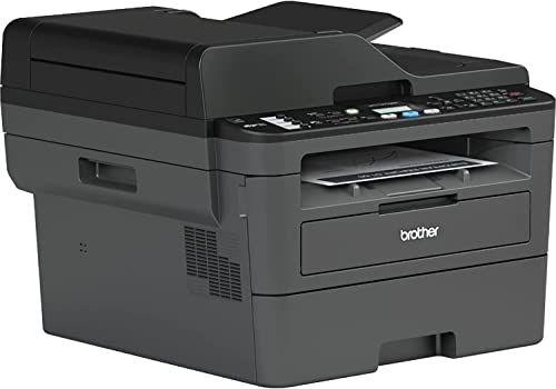 Brother MFC-L2710DW Wireless All-in-One Monochrome Laser Printer for Home Office, Black - Print Copy Scan Fax - 32 ppm, 2400 x 600 dpi, 50-Sheet ADF, Auto Duplex Printing, Voice Activated, Ethernet