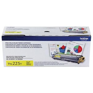 brother tn225y yellow original toner high yield (2,200 yield)