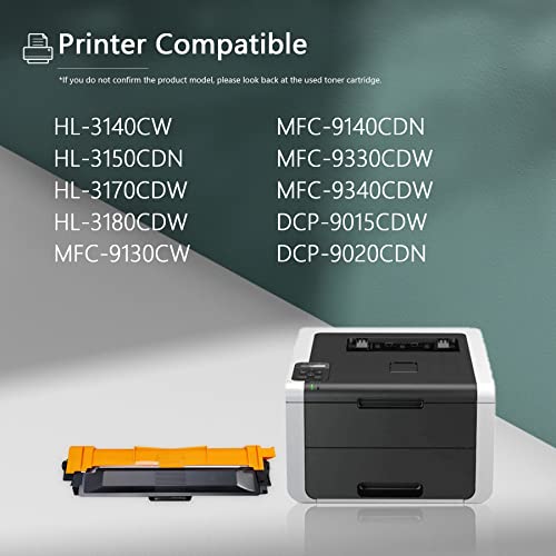 ALUMUINK TN221 TN221BK TN-221 Toner Cartridge | TN221 Compatible Replacement for Brother HL-3140CW 3150CDN MFC-9130CW 9140CDN 9330CDW 9340CDW DCP-9015CDW 9020CDN Printer | TN221 1 Pack Black