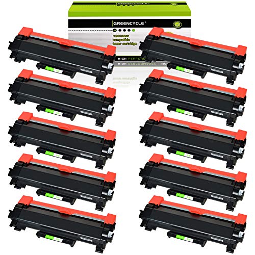 greencycle Compatible Toner Cartridge Replacement for Brother TN760 TN-760 TN730 to Use with HL-L2350DW HL-L2395DW HL-L2390DW HL-L2370DW MFC-L2750DW MFC-L2710DW (Black, 10-Pack)