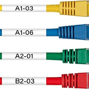 Cruxer 10 Pack Label Tape Compatible for Brother HSe-221 HSe221 HS-221 HS221 Heat Shrink Tube, Black on White for PT-E300 PT-E500 PT-P710BT P700 PT-P750WVP P900 Label Printer (0.34'' 8.8mm)