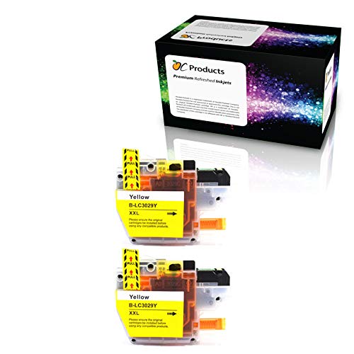 OCProducts Compatible Ink Cartridge Replacement for Brother LC3029 Yellow for MFC-J5830DW MFC-J5930DW MFC-J6535DW MFC-J6935DW (2 Yellow)