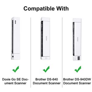 XANAD Hard Case for Brother DS-640 / DS-940DW/DS-740D / DS-720D/Doxie Go SE Duplex Compact Mobile Document Scanner(Light Gray)