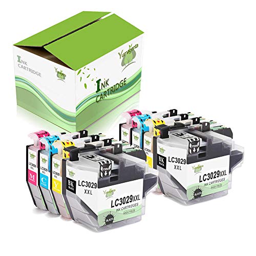 8 Pack Compatible Ink Cartridge Replacement for Brother LC3029 XXL LC3029BK LC 3029 to use with MFC-J6935DW MFC-J6535DW MFC-J5830DW MFC-J5930DW J5830DWXL J6535DWXL(2 Black 2 Cyan 2 Magenta 2 Yellow)